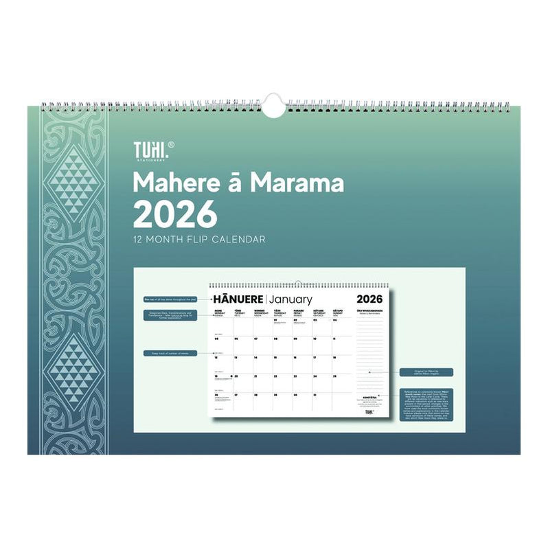Tuhi Calendar A2 2026 - Acme Māori Design — Officecentre