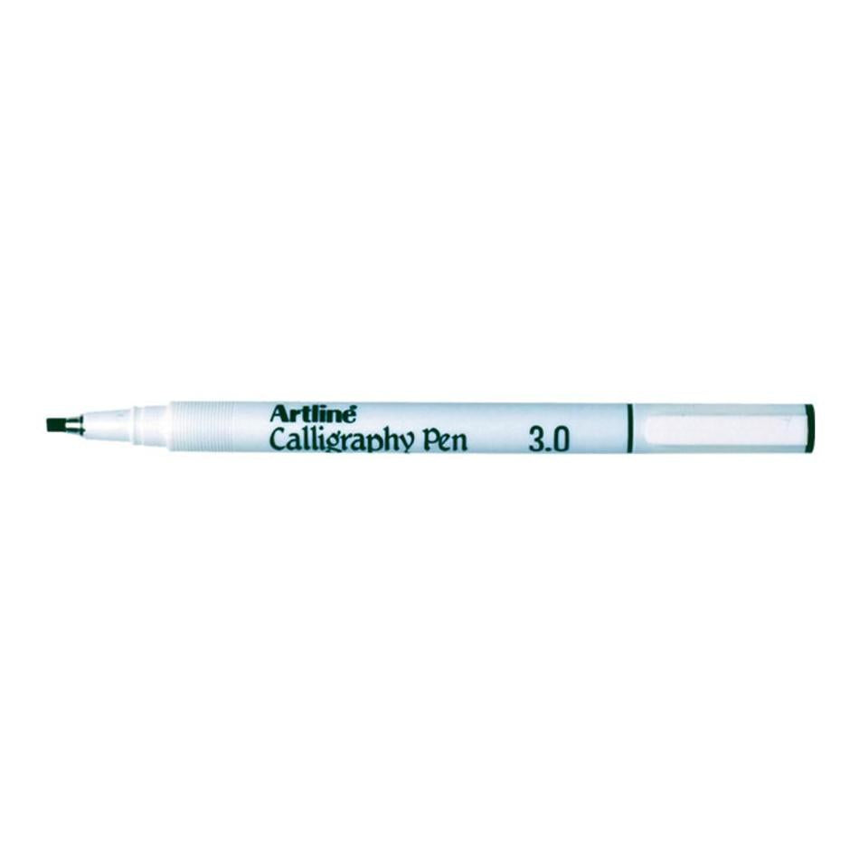 Calligraphy Pen 3mm - Artline 243 Black Wedge Nib — Officecentre