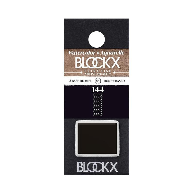 Watercolour Half Pan - Blockx Sepia C41144BXC — Officecentre