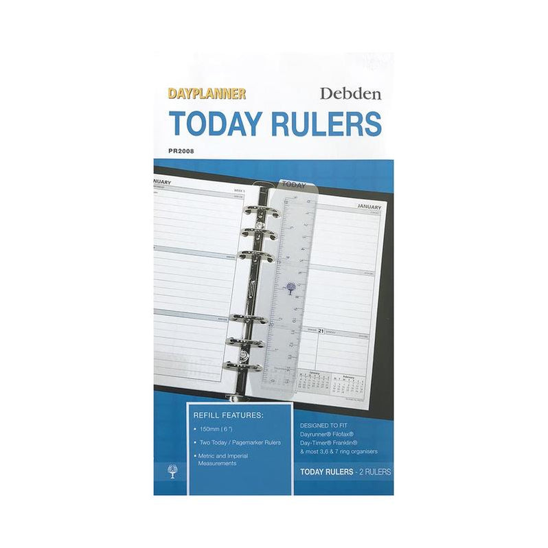 Personal Dayplanner Ruler - Debden Pack of 2 — Officecentre