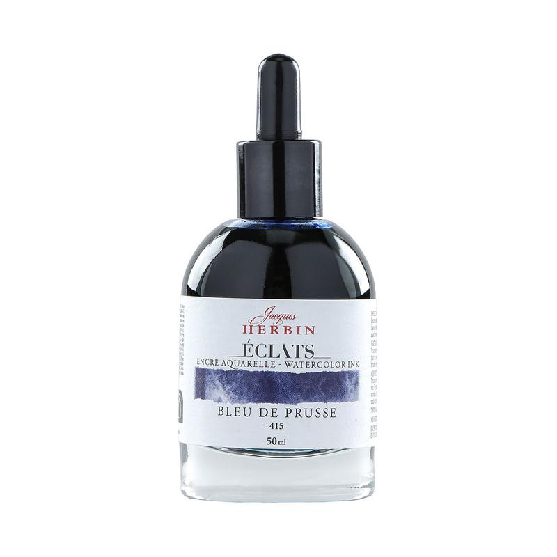 Eclats Watercolour Ink - Jacques Herbin Prussian Blue 50ml — Officecentre