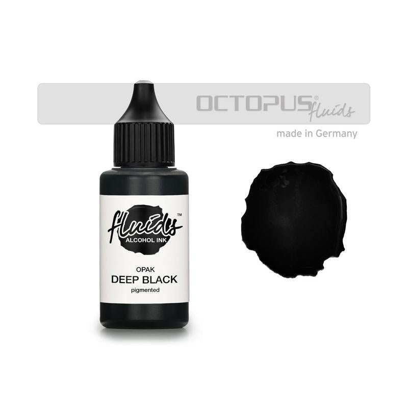 Alcohol Ink Opak Deep Black - Octopus 30ml — Officecentre