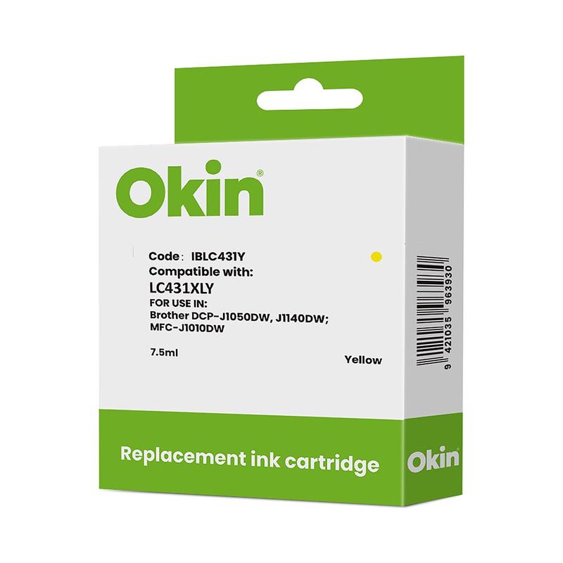 Brother LC431XL Yellow Ink Cartridge - Okin — Officecentre