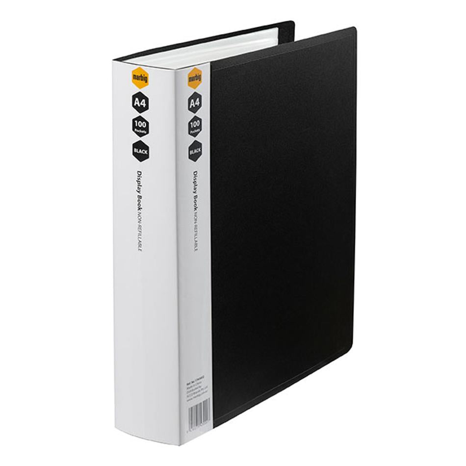 Marbig Display Book A4 100Pg Black 1743002 — Officecentre