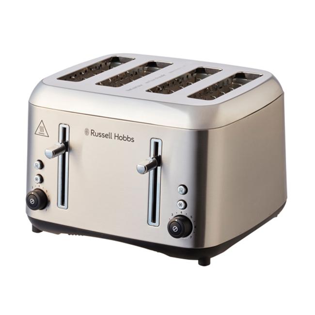 Russell Hobbs Addison 4 Slice Toaster - Brushed Stainless Steel RHT514 ...