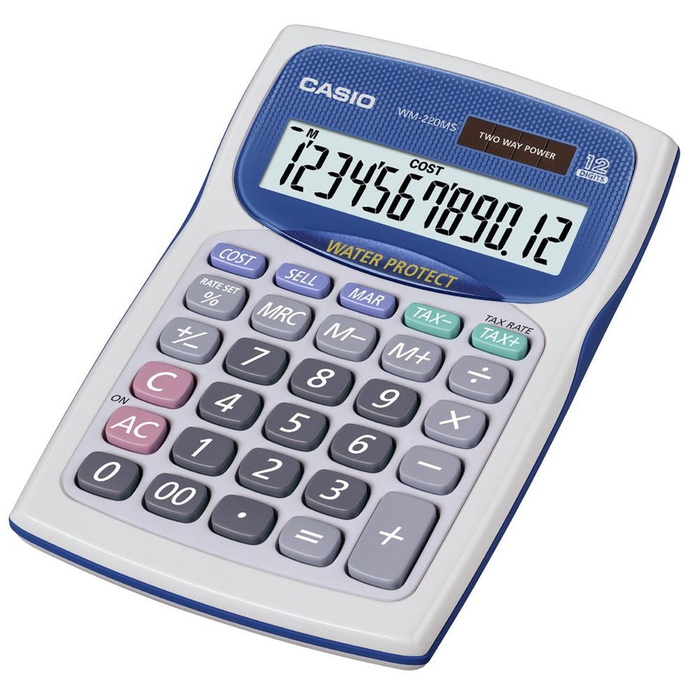 Casio Waterproof Calculator WM220MSBU — Officecentre