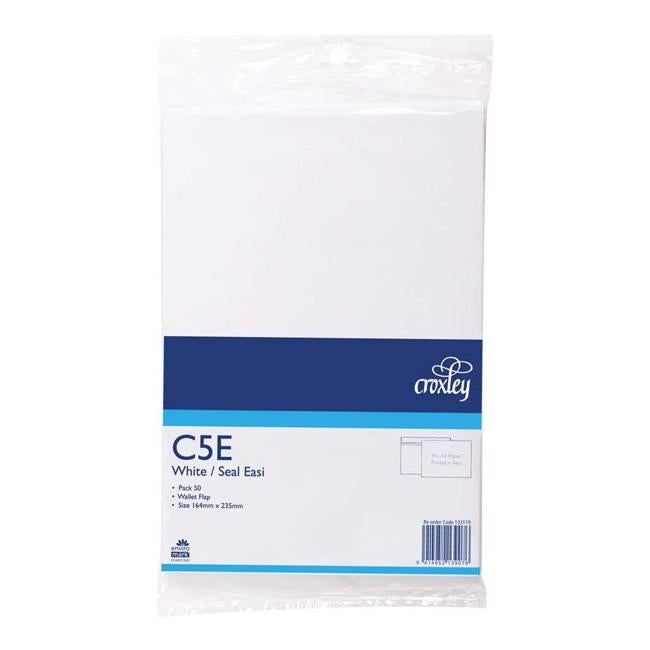 Croxley Envelope C5e Seal Easi Wallet 50 Pack — Officecentre