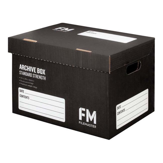 FM Box Archive Black Standard Strength 384x284x262mm Inside Measure ...