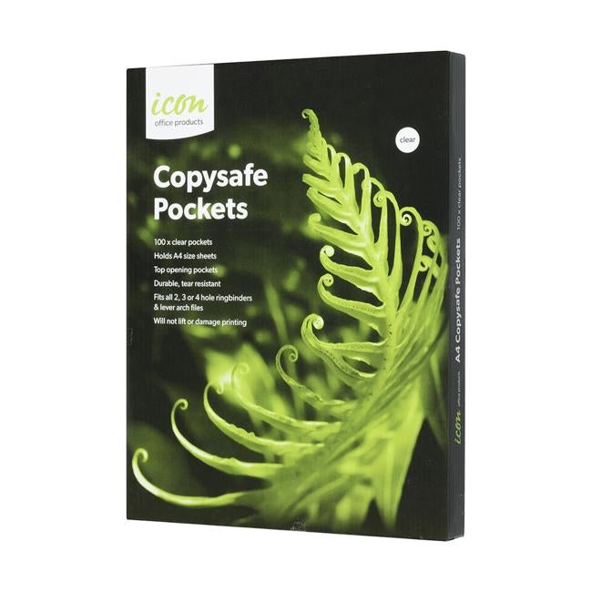 Icon Copysafe Pockets A4, Pack of 100 — Officecentre