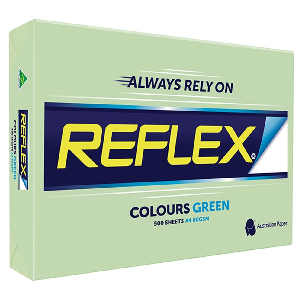 Reflex Copypaper A4 80gsm Green Ream 500 Sheets — Officecentre